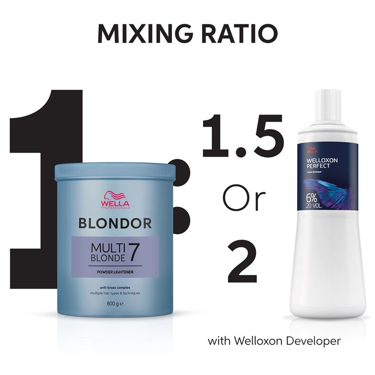 Wella Blondor Multi Blonde 7 Powder Lightener - 800g