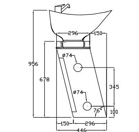 REM Aqua Pedestal Backwash Unit