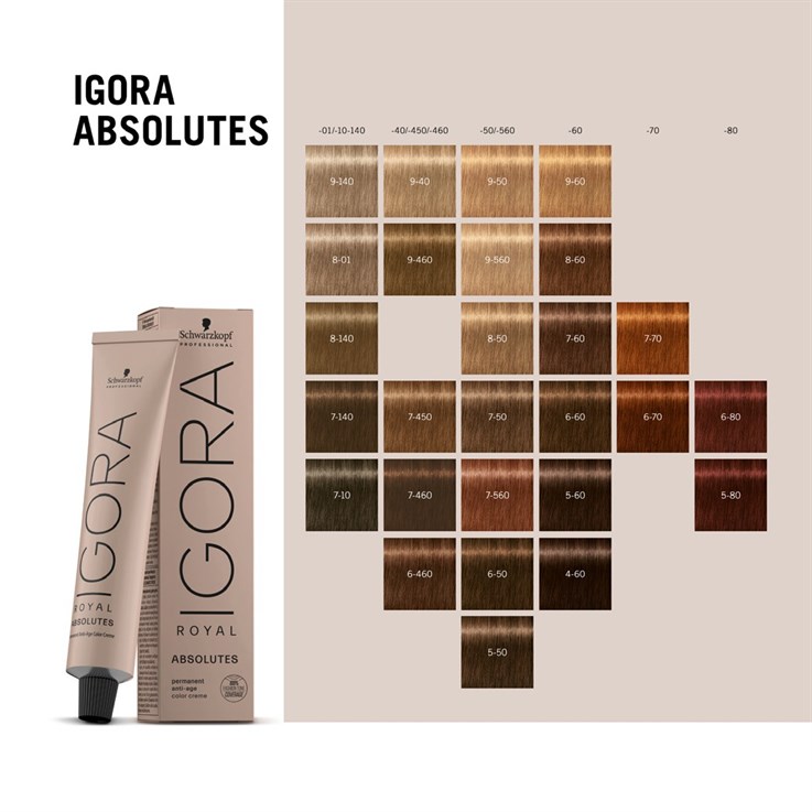 Schwarzkopf Igora Royal Absolutes Permanent Hair Colour - 60ml