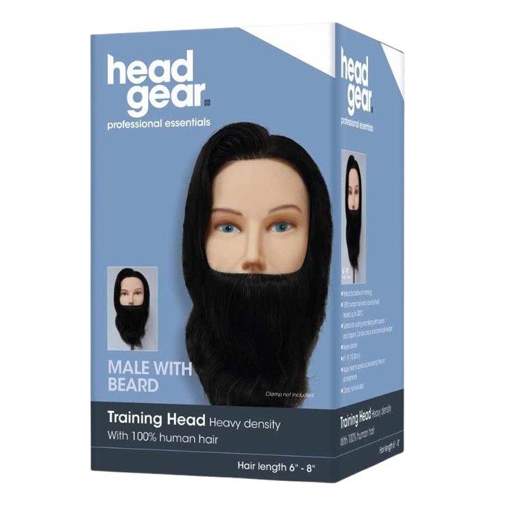 Head Gear Mens Training Head with Beard